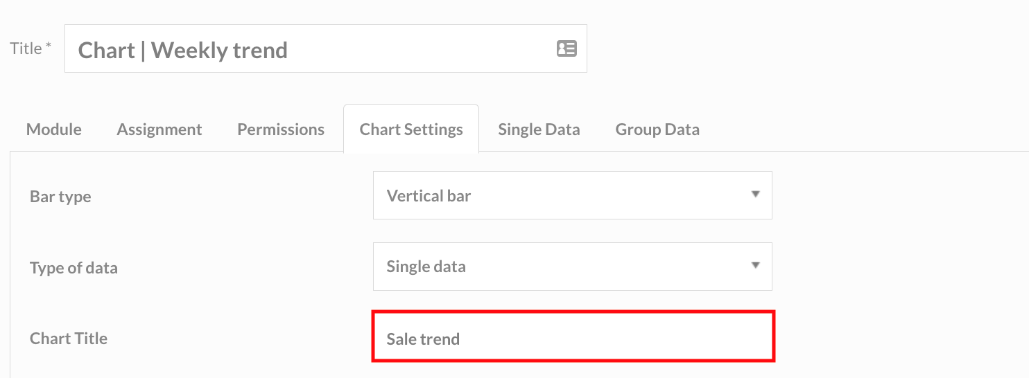 Charts Module Configuration | Docs Visionbox